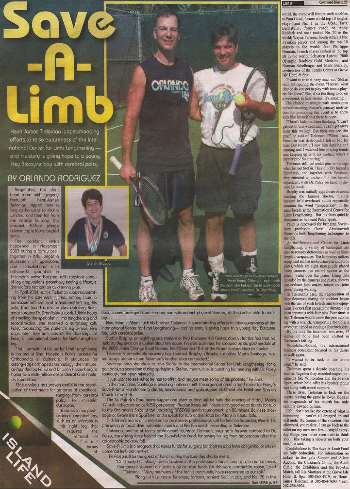 Save A Limb: Dror Paley, MD, FRCSC